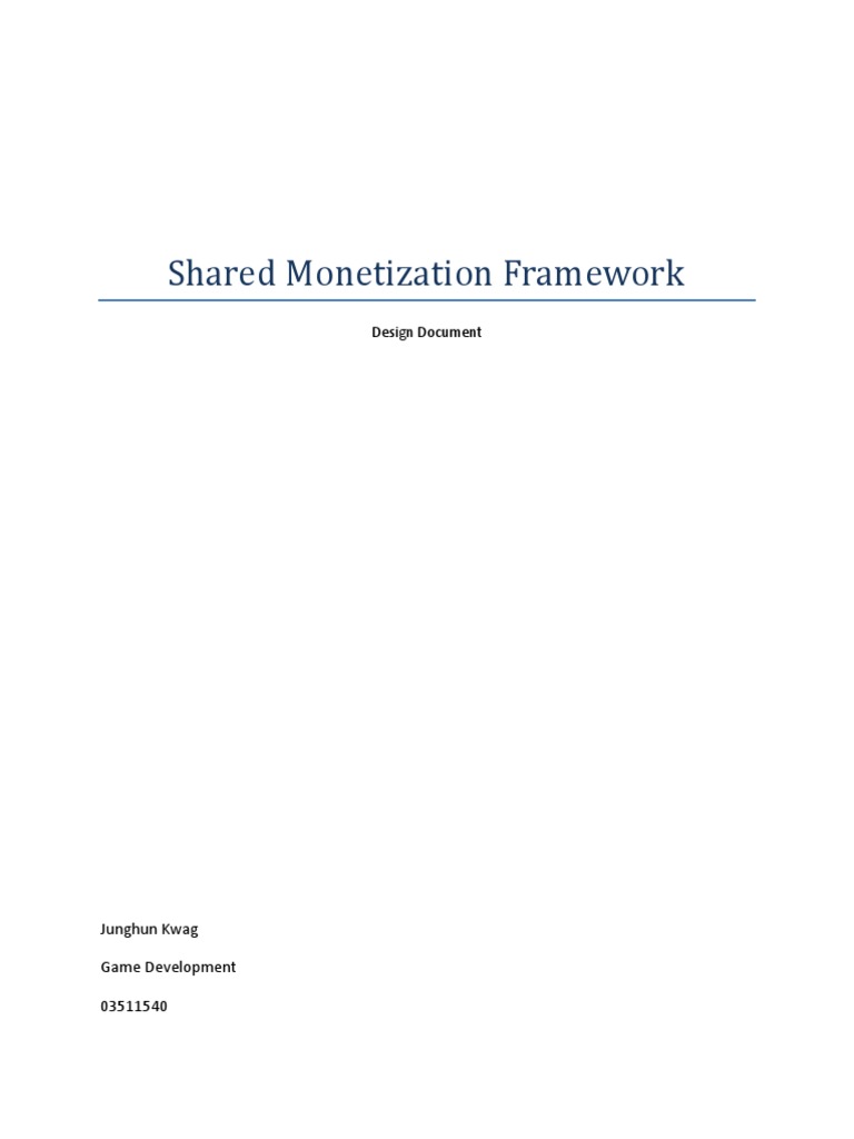 Shared Monetization Framework | PDF | Coupon | Brand