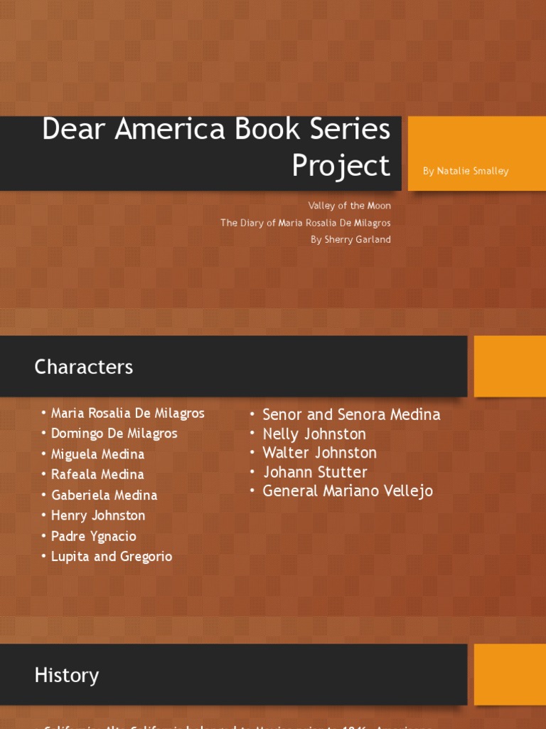 Dear America Book Series Project | PDF | North America | The United States
