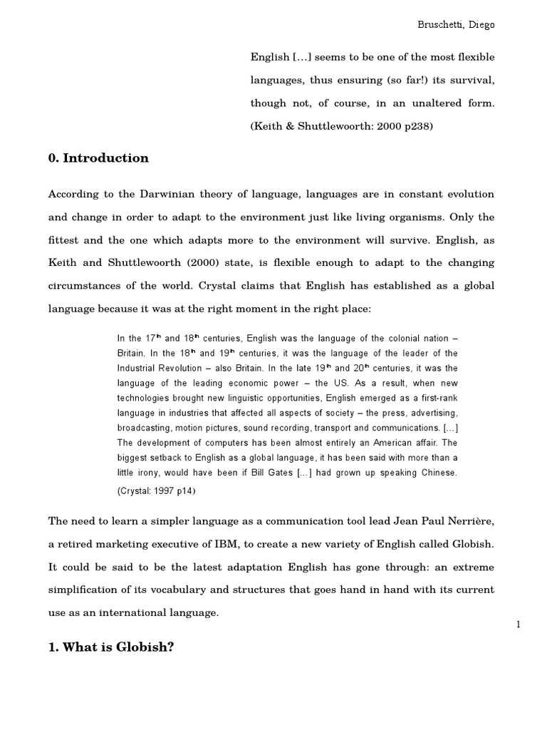 Globish | English Language | Idiom