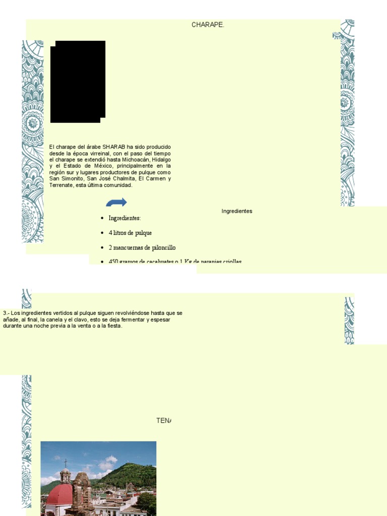 Receta Tradicional Charape | PDF