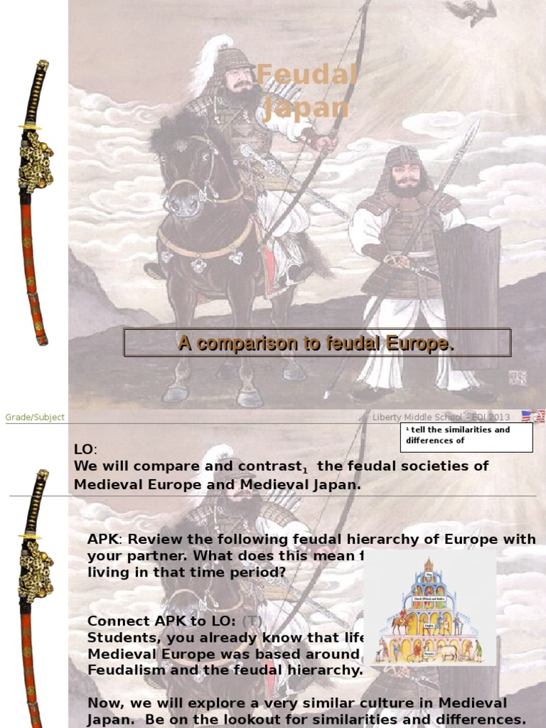 Feudal Japan: A Comparison To Feudal Europe | PDF | Samurai | Knight
