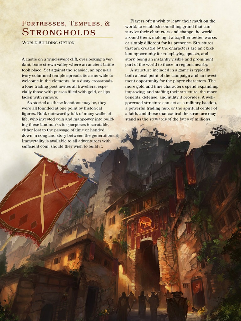 DND 5e Homebrew Strongholds Guide