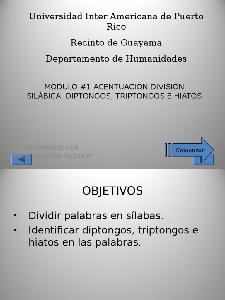 Acentuación y División Silábica en Español | PDF | Sílaba | Vocal
