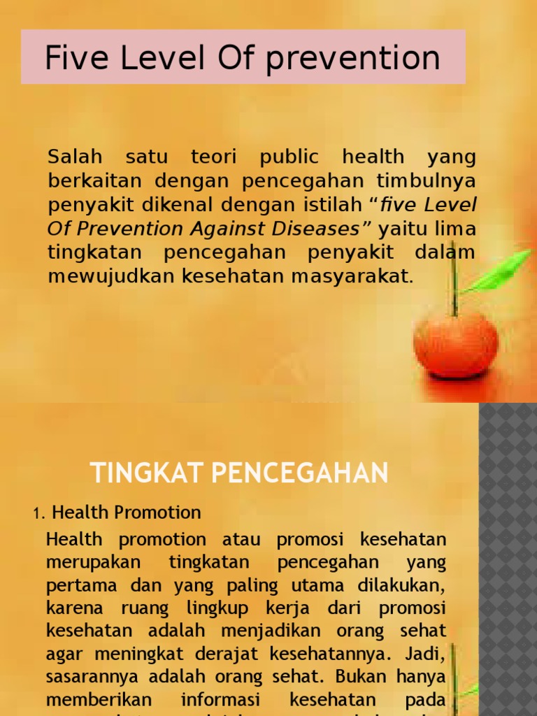 Five Level of Prevention | PDF
