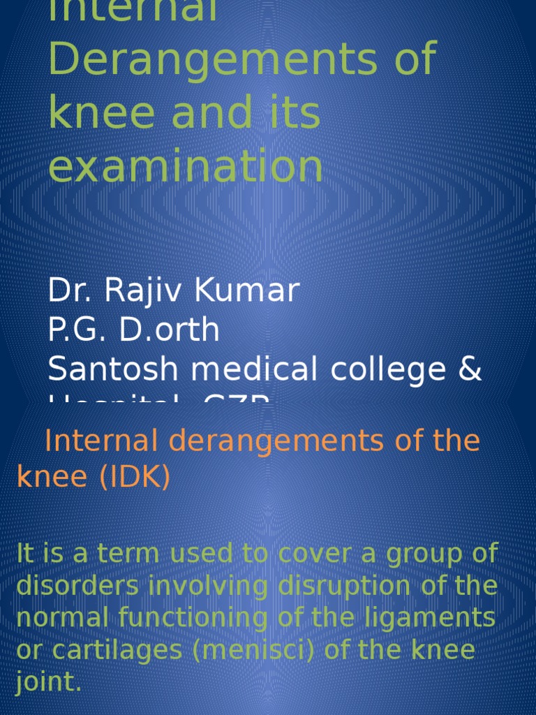 Internal Derangement of Knee -2 | Knee | Musculoskeletal System