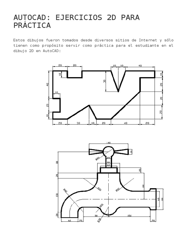 Practicas de Autocad PDF | PDF