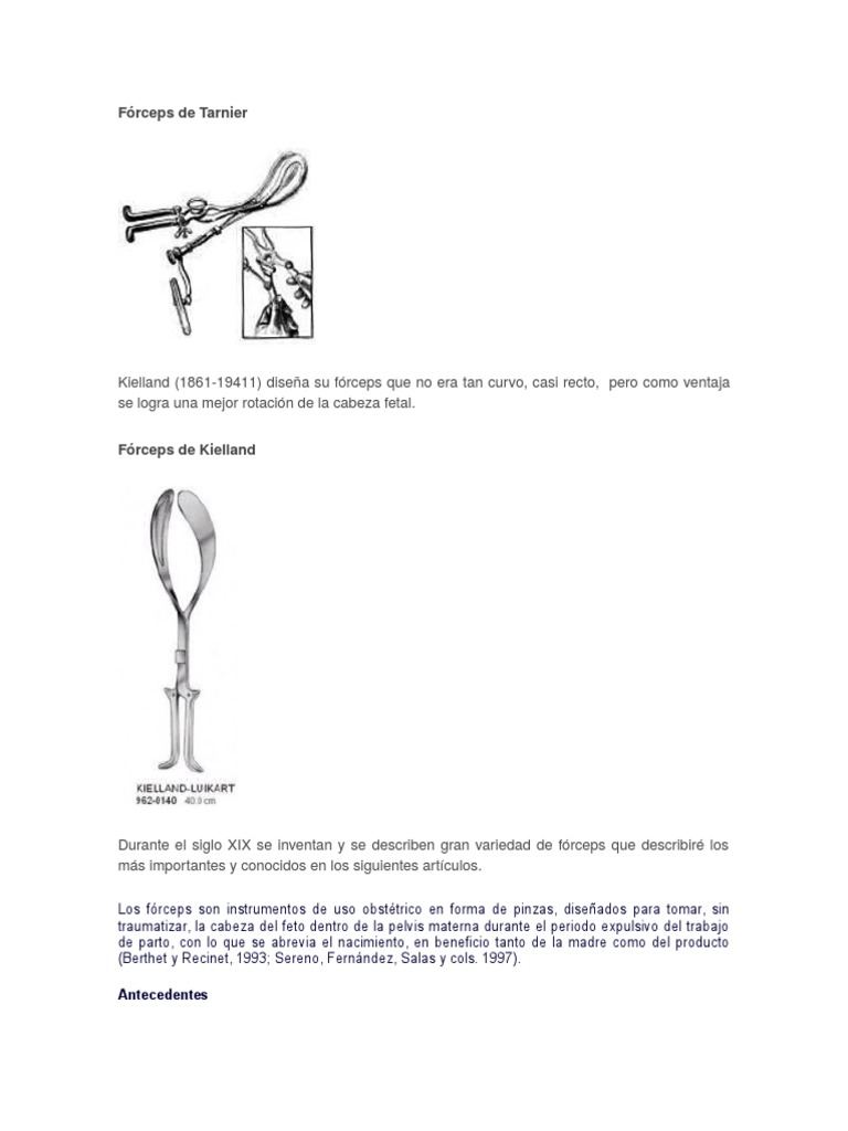 Forceps | PDF | Parto | Seccion de cesárea