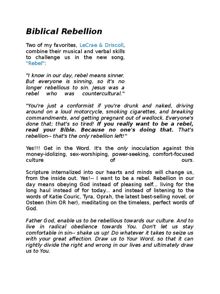 Rebel Jesus | PDF | The Gospel | Gospel Of Matthew