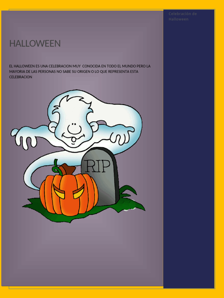 Origen y significado de Halloween | PDF | Víspera de Todos los Santos ...