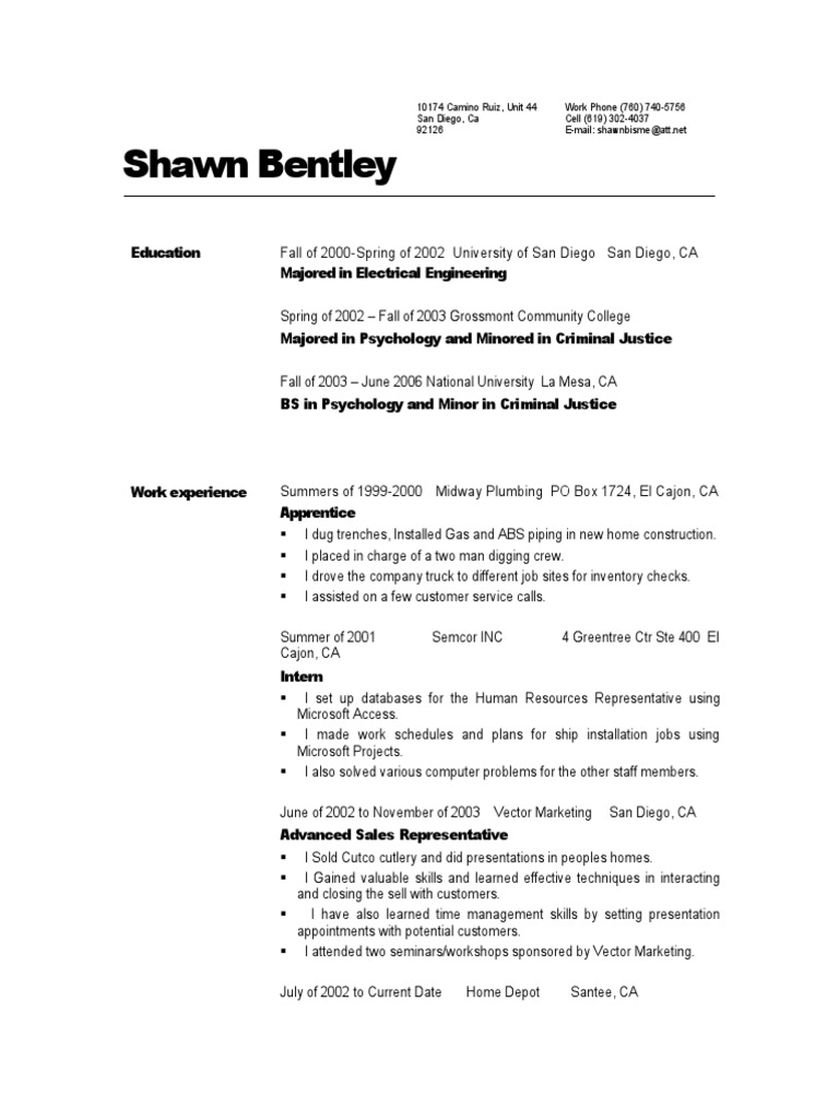 Resume of ShawnB4hire | PDF