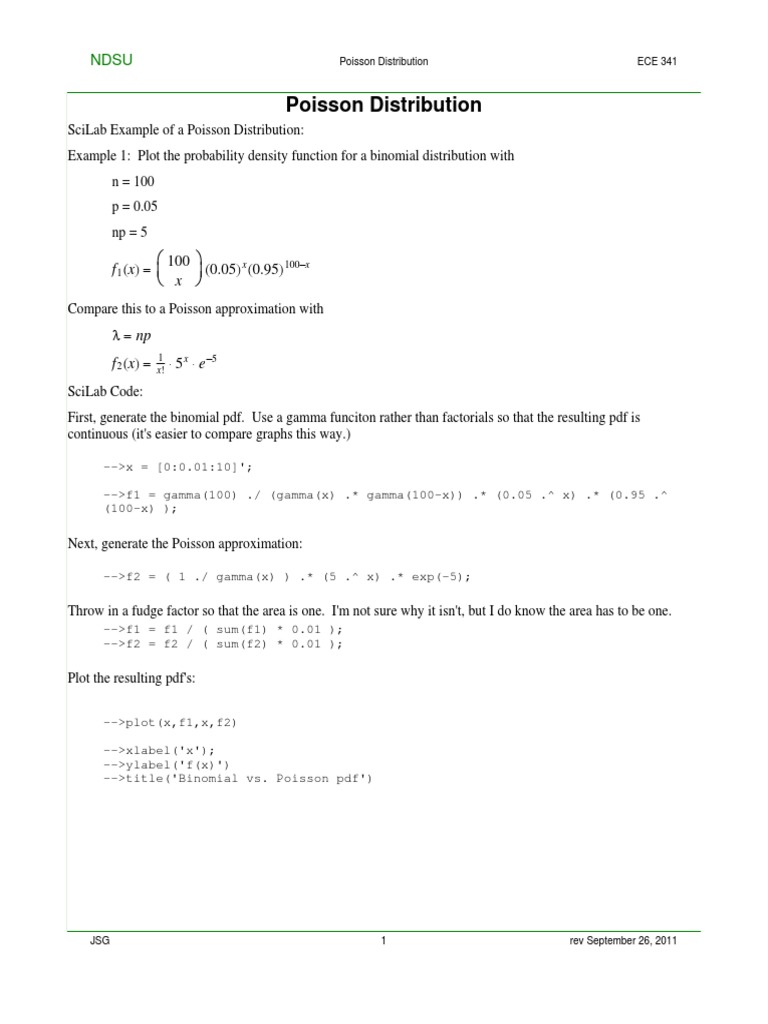Poisson vs. Binomial Distribution Analysis | PDF