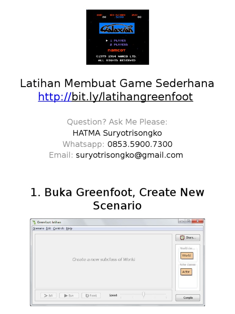 Step by Step Membuat Game Sederhana | PDF | Konstruktor (Pemrograman ...