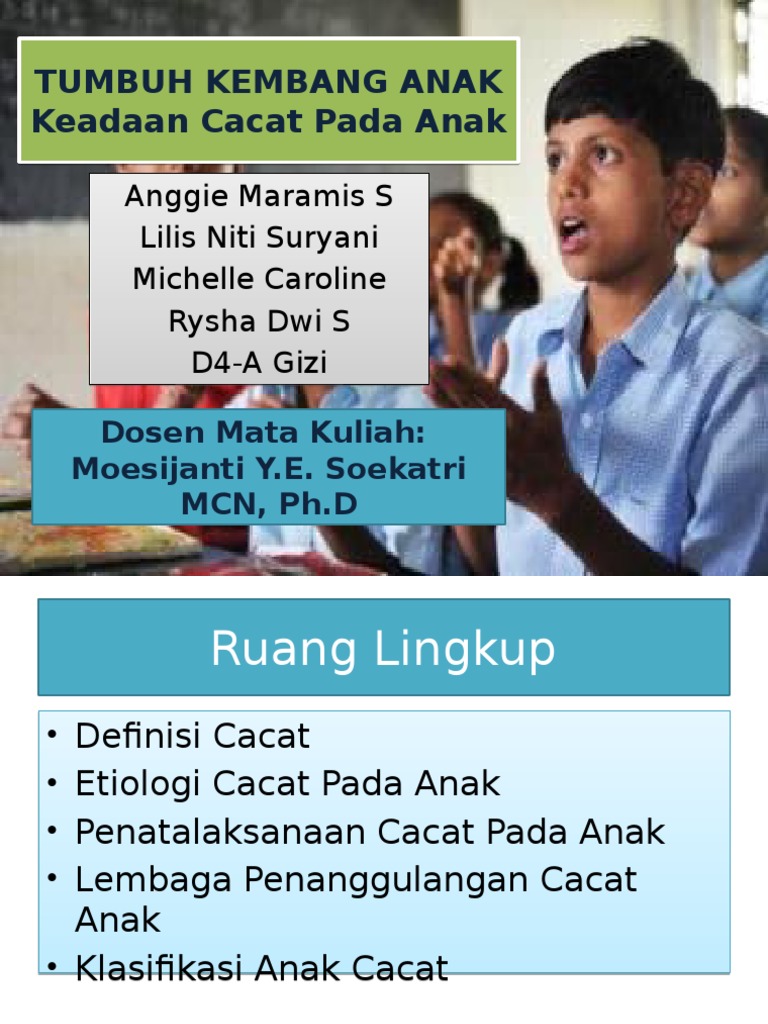KLASIFIKASI ANAK CACAT | PDF
