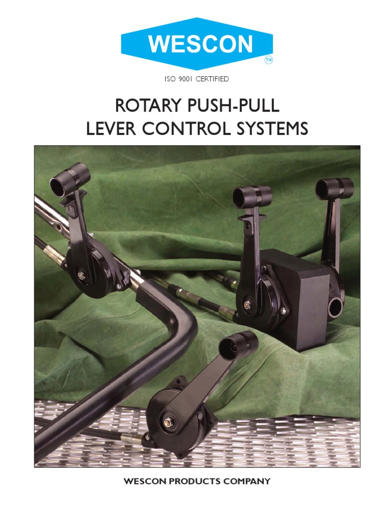 Wescon Push Pull Controls Rotary Lever2009-12-R1 | PDF | Nut (Hardware ...