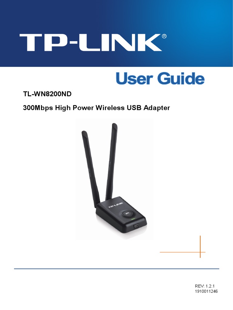 TL-WN8200ND 300Mbps High Power Wireless USB Adapter | Wireless Lan ...