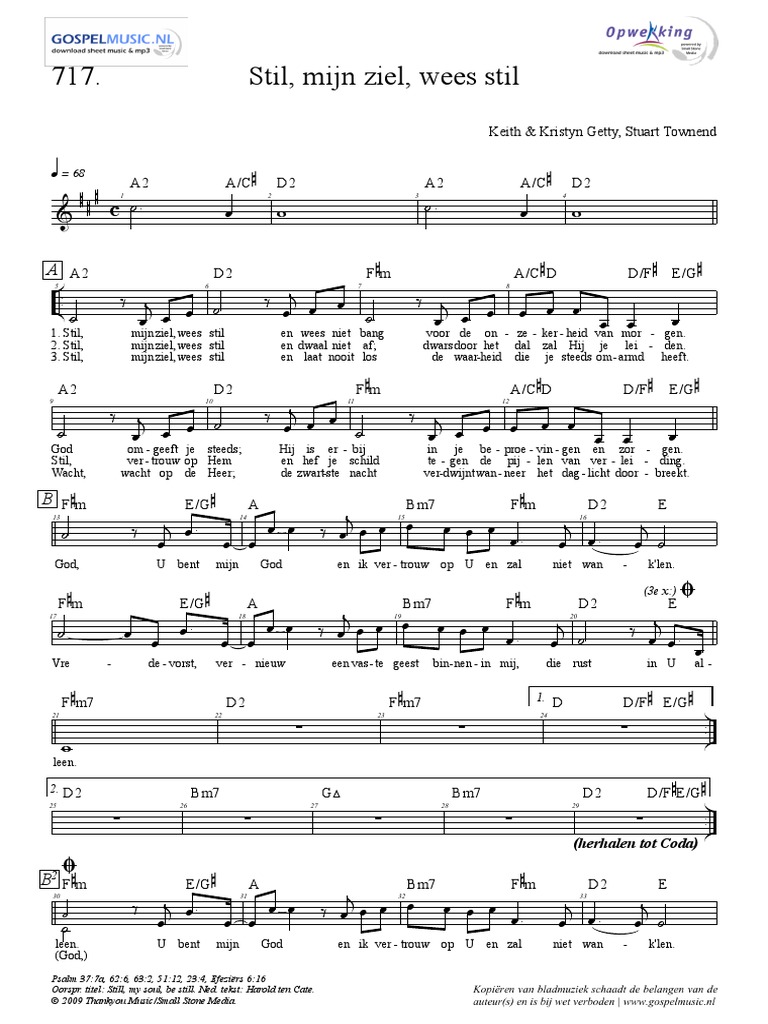 OPW0717LS - Stil, Mijn Ziel, Wees Stil (A) | PDF