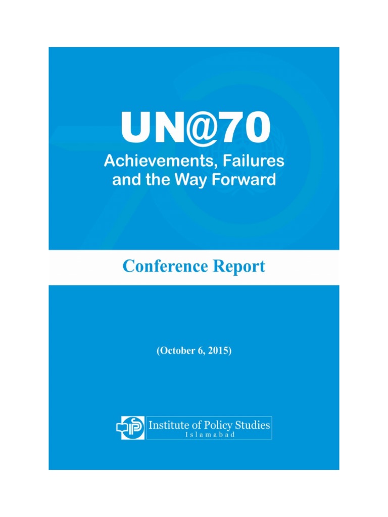 UN@70: Achievements and Failures | PDF | United Nations | International ...