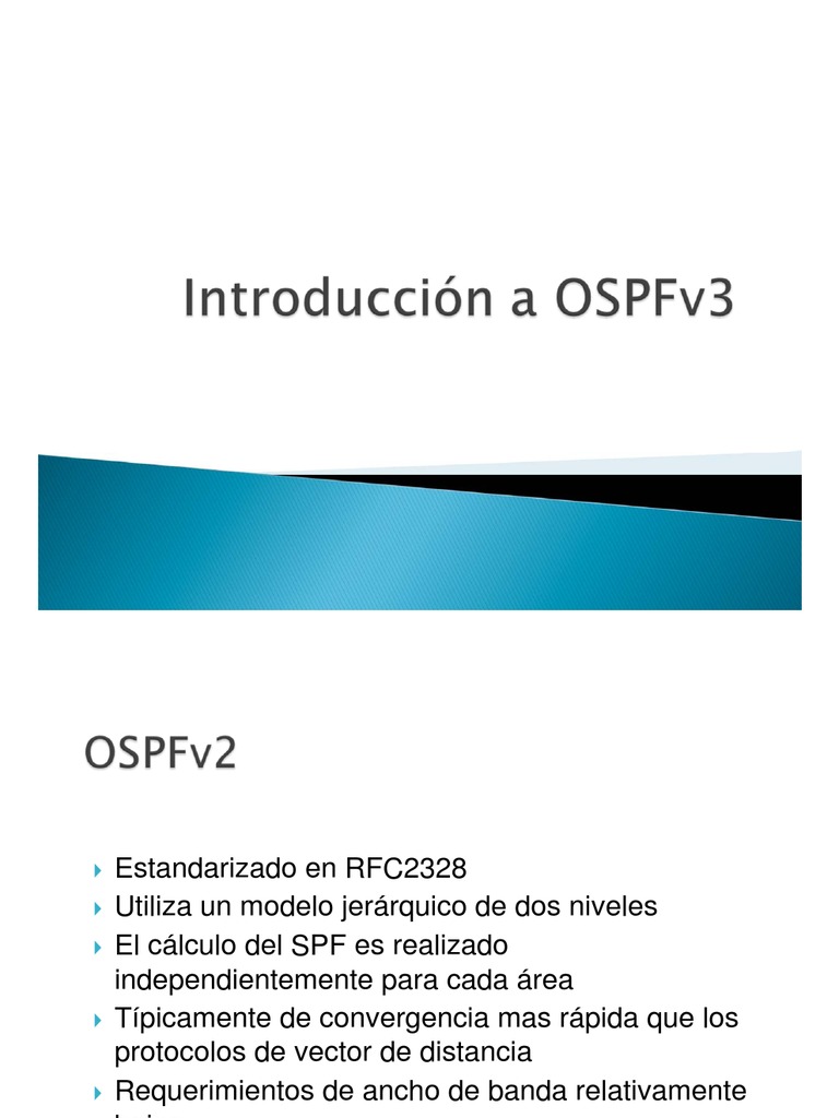 02 Intro OSPFv3 | PDF | Enrutador (Computación) | Yo Pv6