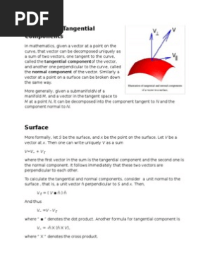 Marvellous Find The Tangential And Normal Components Of The ...