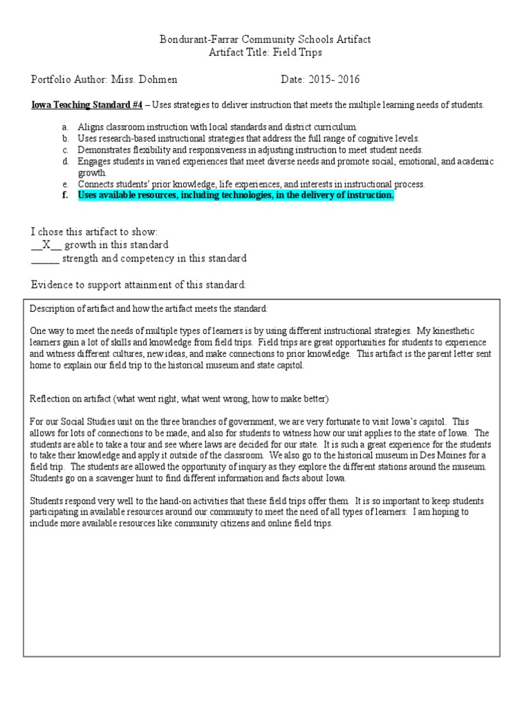 Enhancing Learning Through Field Trips | PDF | Social Science