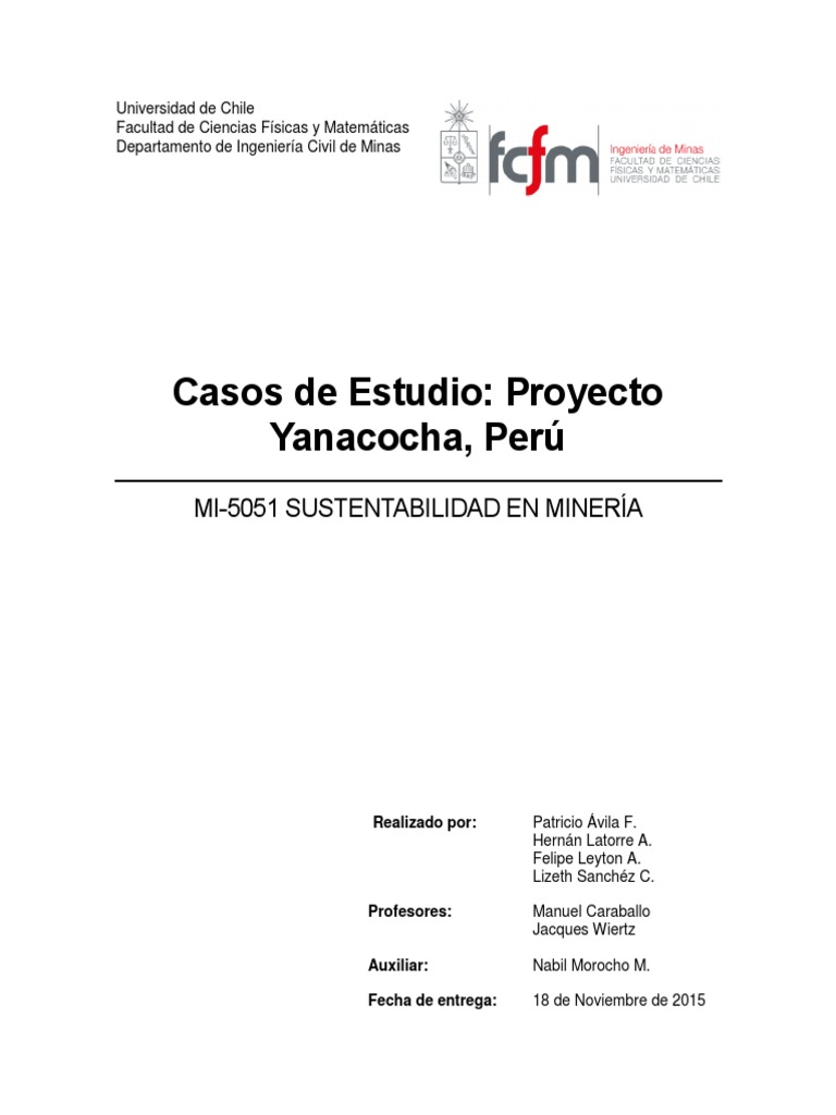 Proyecto Yanacocha | PDF | Minería | Economias