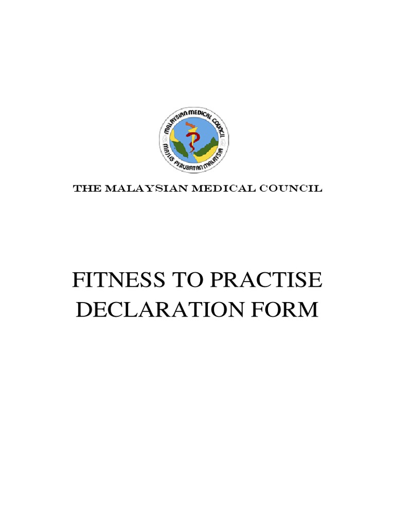 Fit To Practise Declaration Form | PDF | Criminal Record | Social ...