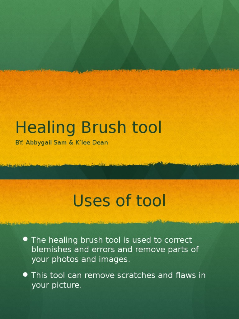 Healing Brush Tool Guide | PDF | Lifestyle