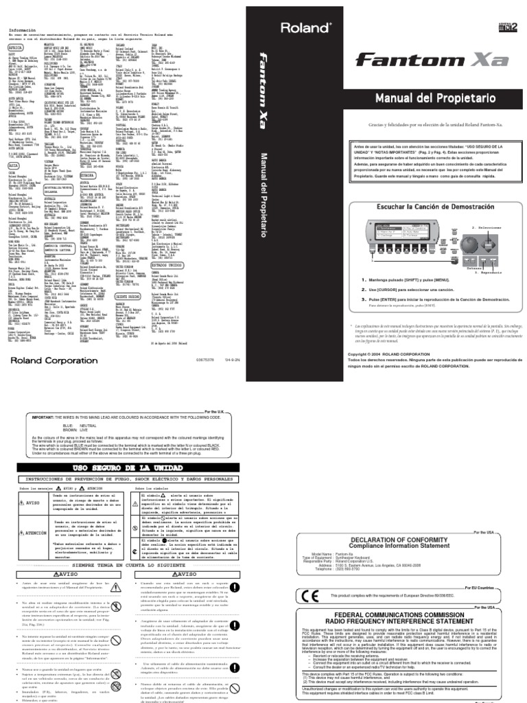 Fantom-XA - SP Diagramas | PDF
