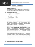 Modelo de Informe Tecnico de Losa Deportiva | PDF