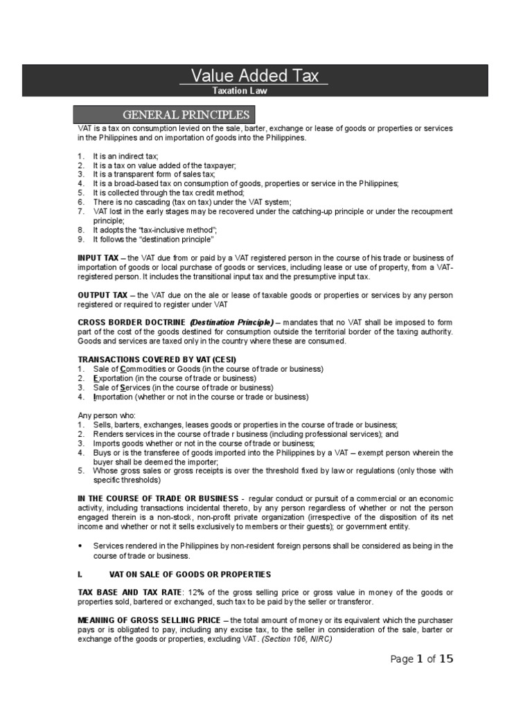 Vat | PDF | Value Added Tax | Invoice