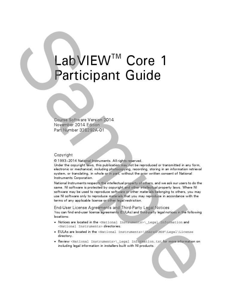 Labview Core 1 Pdf Array Data Type Array Data Structure 9639