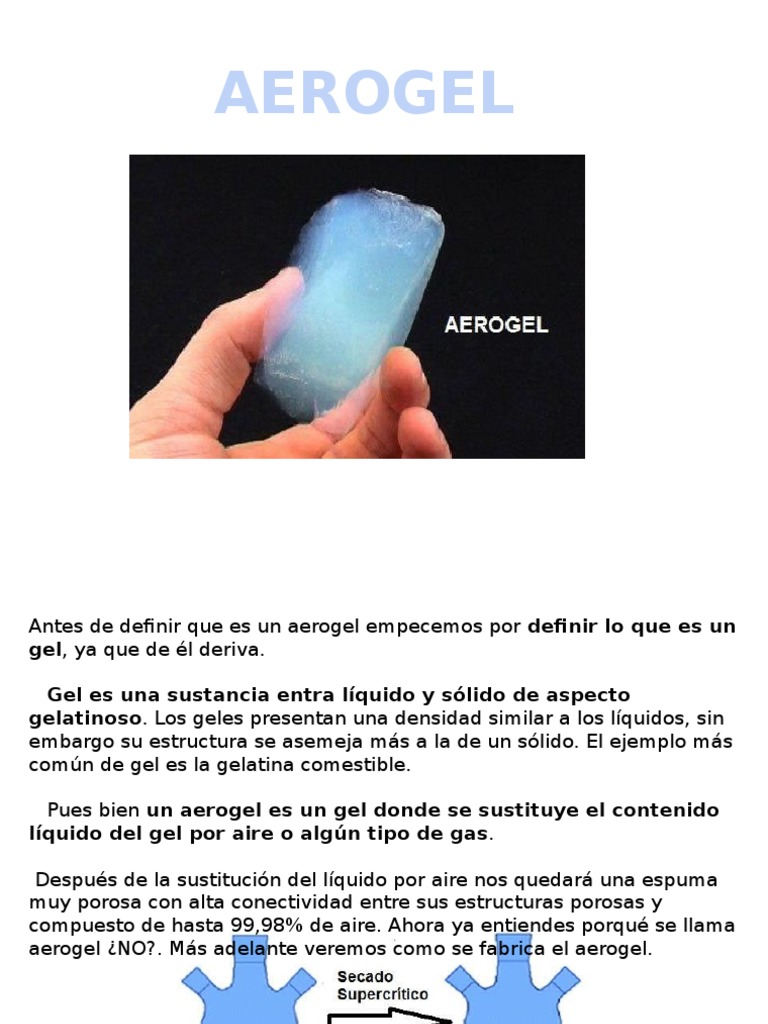 Aero Gel | Descargar gratis PDF | Gel | Física Aplicada e ...