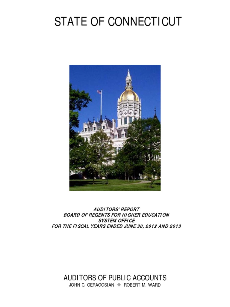 State of Connecticut: Auditors of Public Accounts | PDF | Audit ...