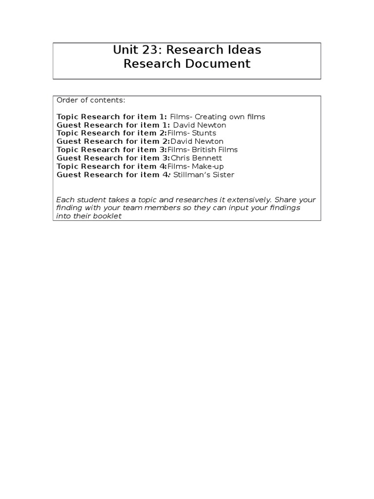 Unit 36 - Research Booklet-2 20 281 29-4 | PDF | Leisure ...