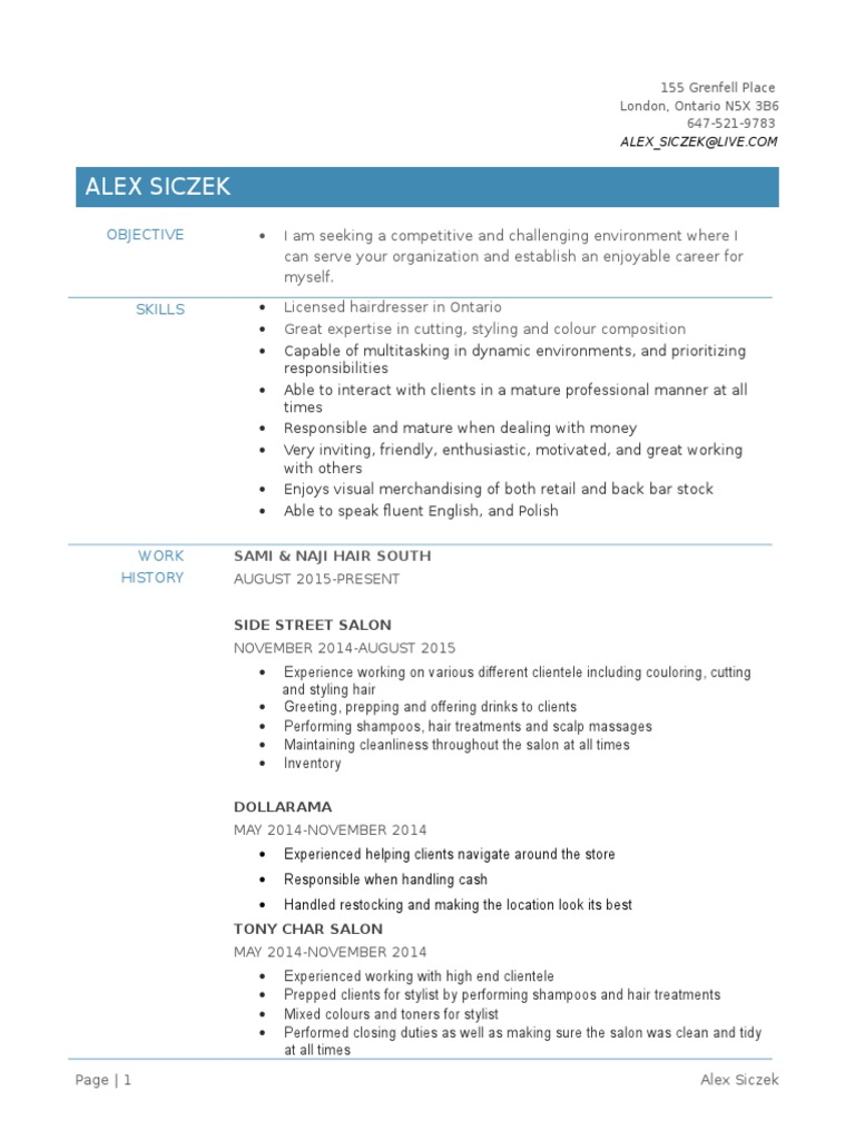 Alex Resume 2015 | PDF