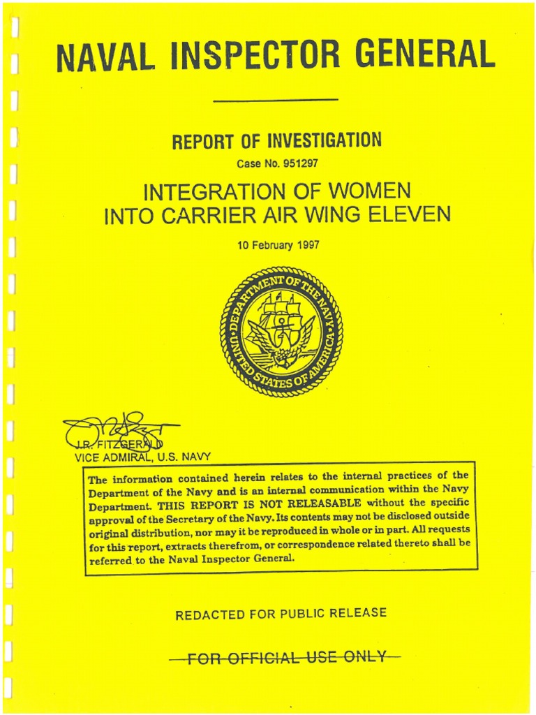 Naval Inspector General Report Carrier Wing 7 | PDF | Aircraft Carrier ...