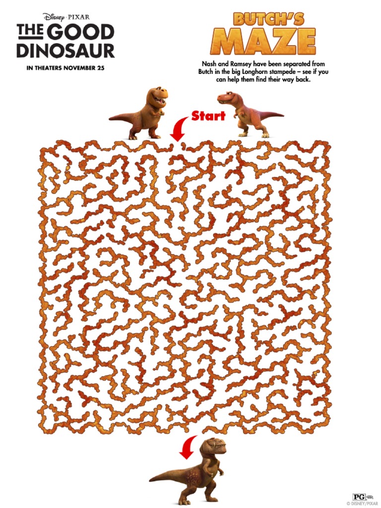 The Good Dinosaur Maze | PDF