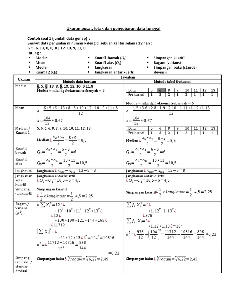 Statistika SMA | PDF