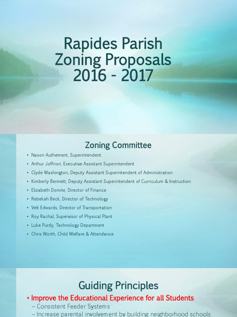 Rapides Parish School Zoning Proposals 2016-2017 | PDF | Middle Schools ...