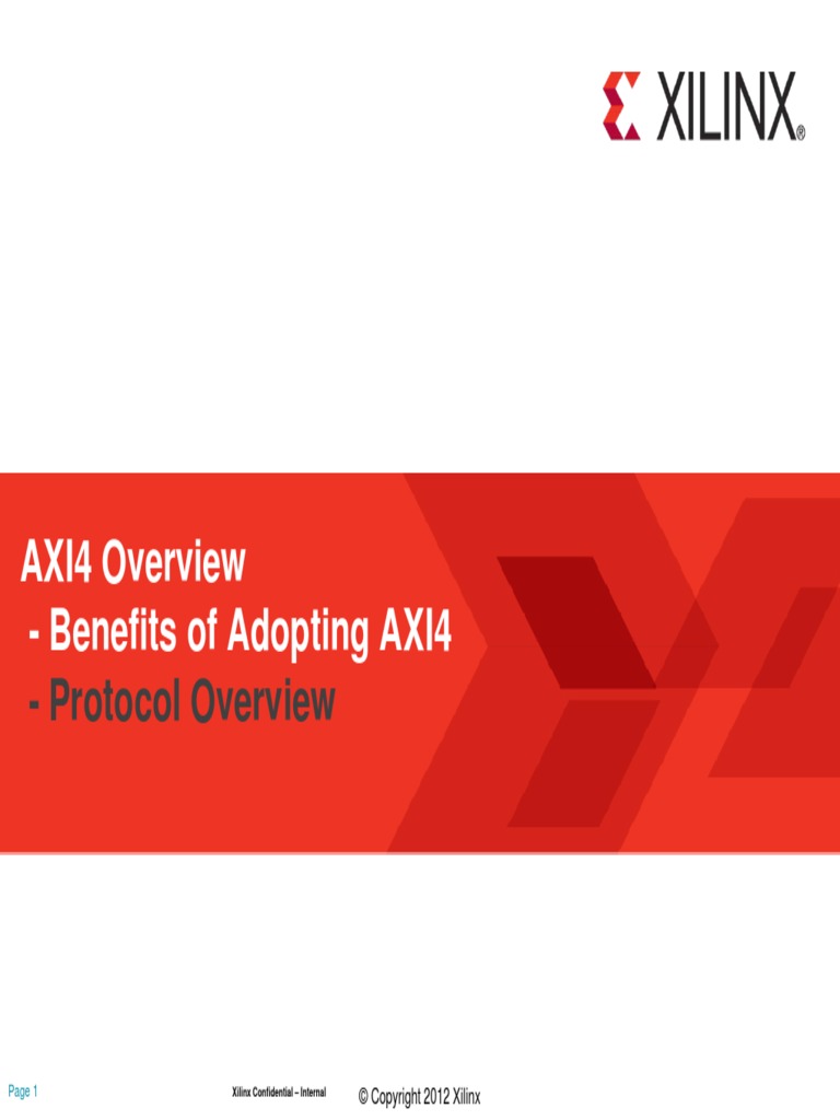 XTECH B AXI4 Technical Seminar | PDF | Data Transmission | Manufactured Goods