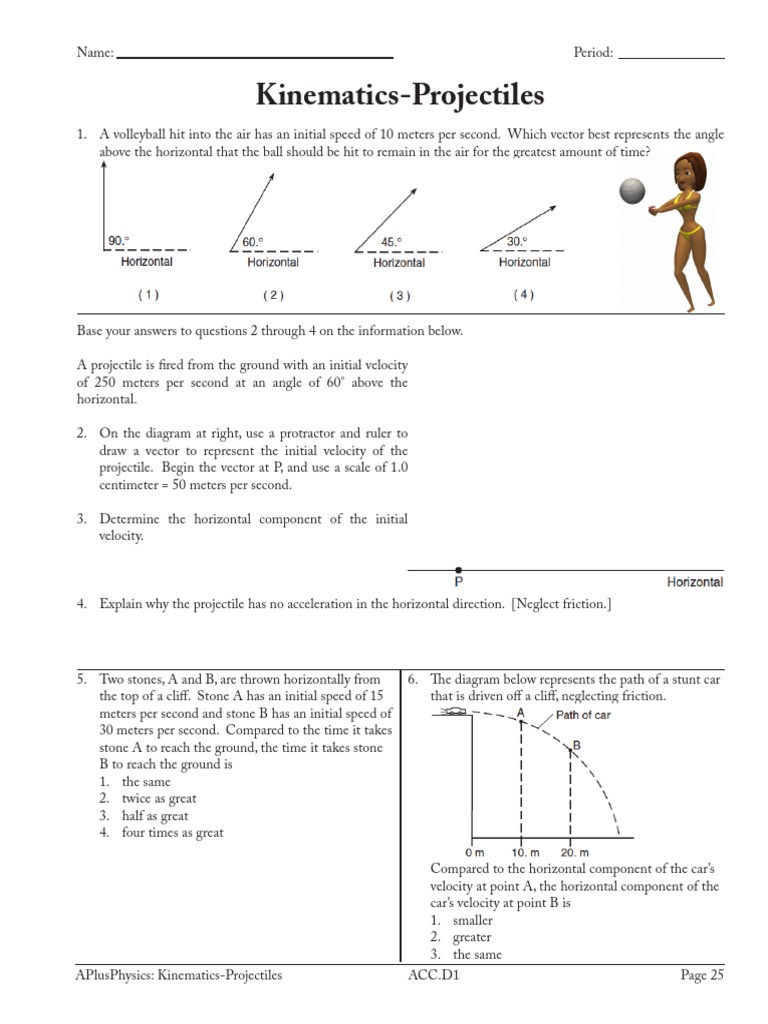 NYS Physics Regents - Kinematic/Projectile | PDF | Classical Mechanics | Physics