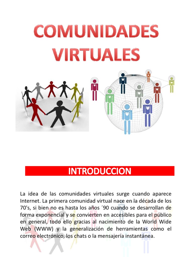Ejemplos de comunidades virtuales | PDF