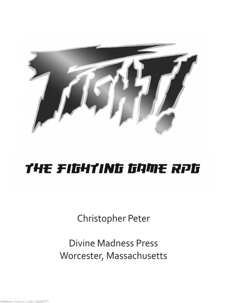 Fight The Fighting Game RPG | PDF | Video Games | Role Playing Games