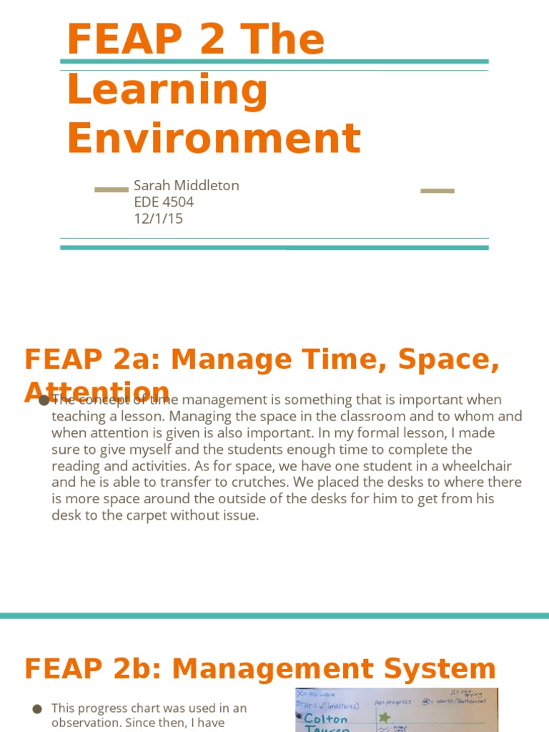 FEAP Strategies for Effective Teaching | PDF | Classroom | Teachers