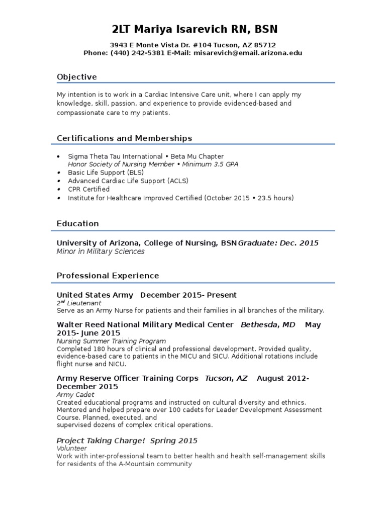 Infertility Nurse Sample Resume
