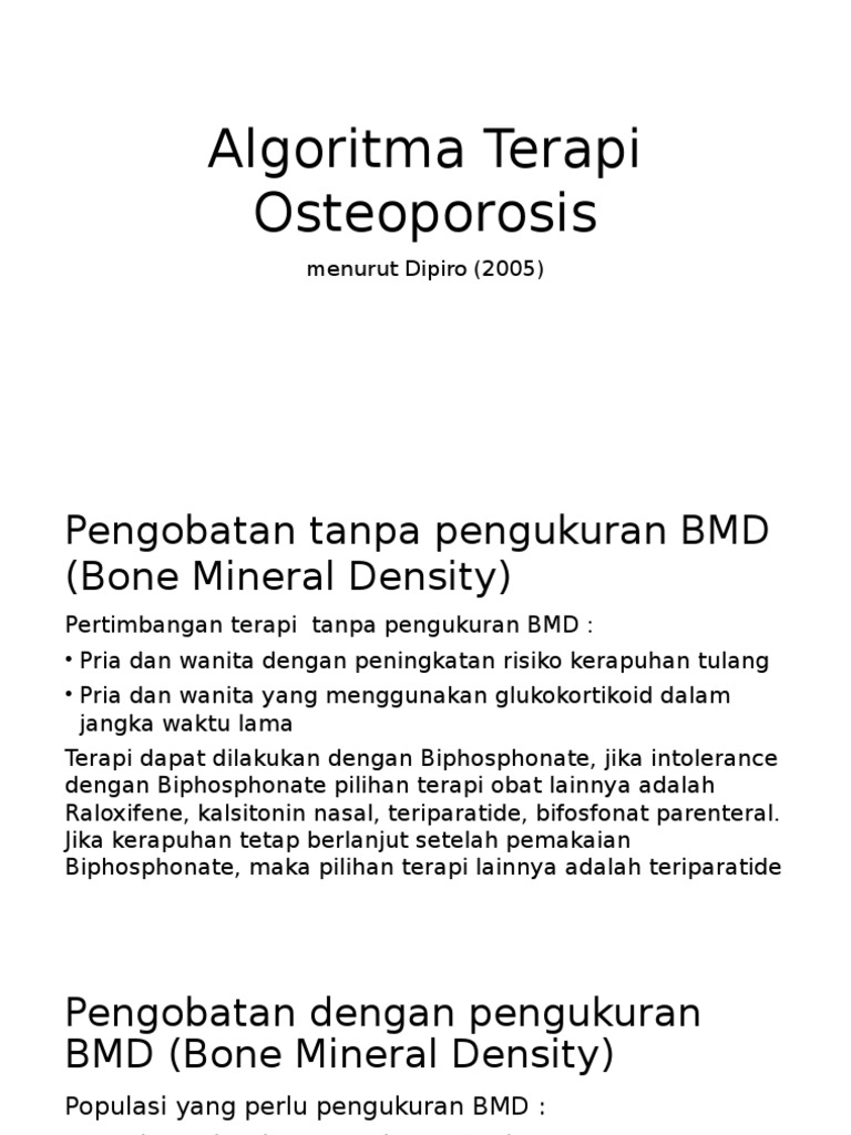 Algoritma Terapi Osteoporosis 2023 | PDF | Pengembangan Diri