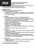 Hand and Portable Power Tools Pre Use Inspection Checklist | PDF