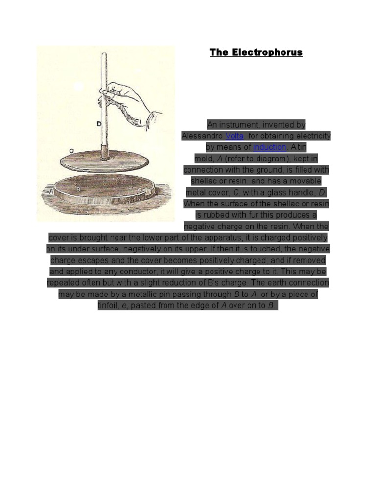 The Electrophorus | PDF | Travel