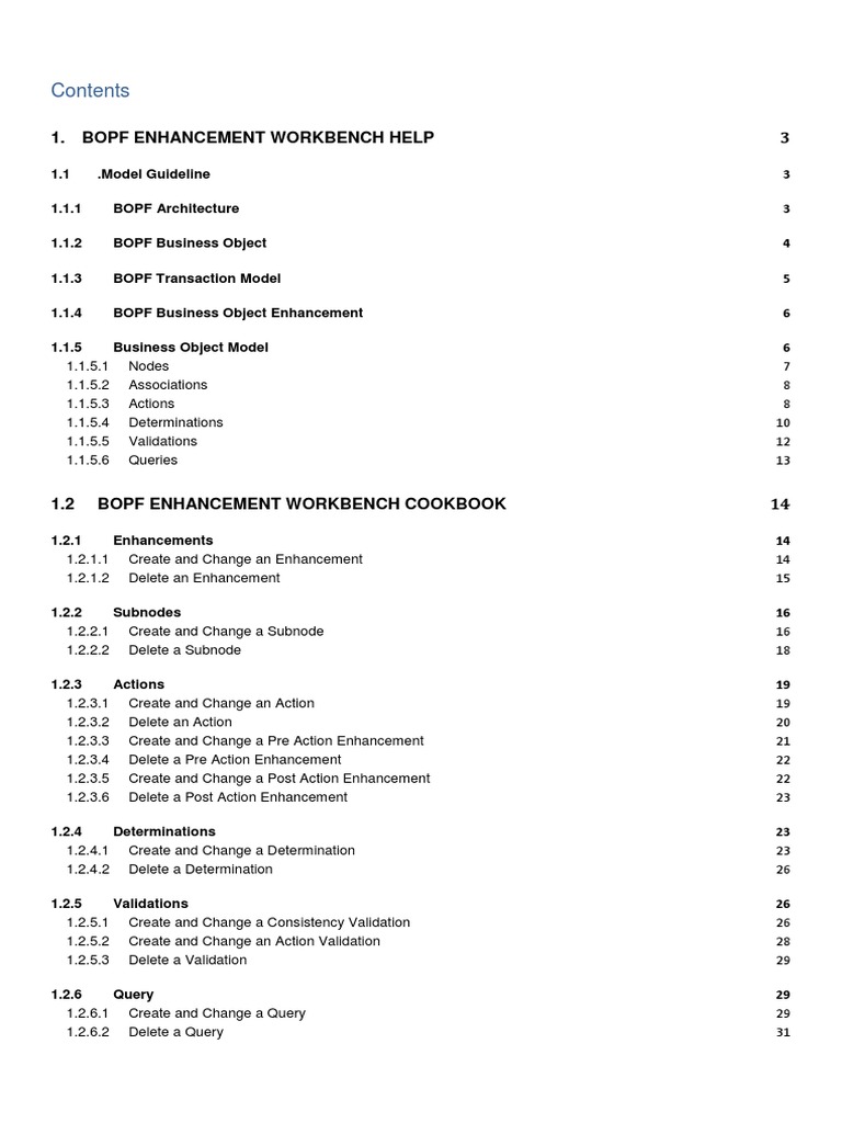BOPF Enhancement | PDF | Object (Computer Science) | Class (Computer Programming)