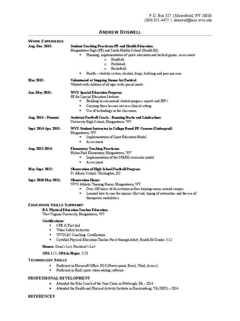 Andrews Resume | PDF